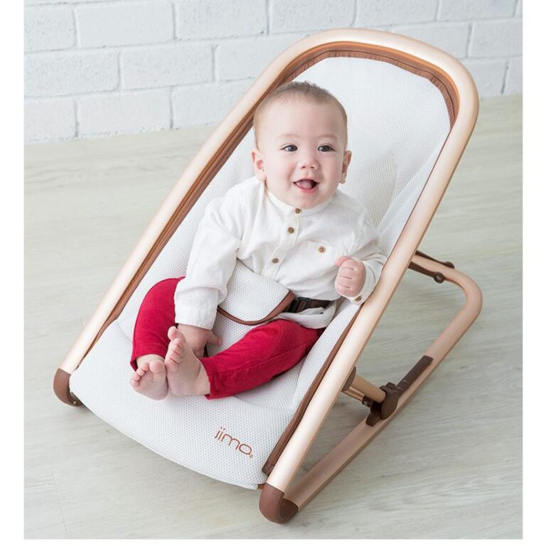 【iimo】嬰兒安撫搖搖椅 -白色｜bouncer｜搖床 - 日本iimo