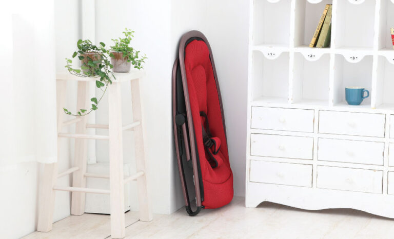 【iimo】嬰兒安撫搖搖椅 -紅色｜bouncer｜搖床 - 日本iimo